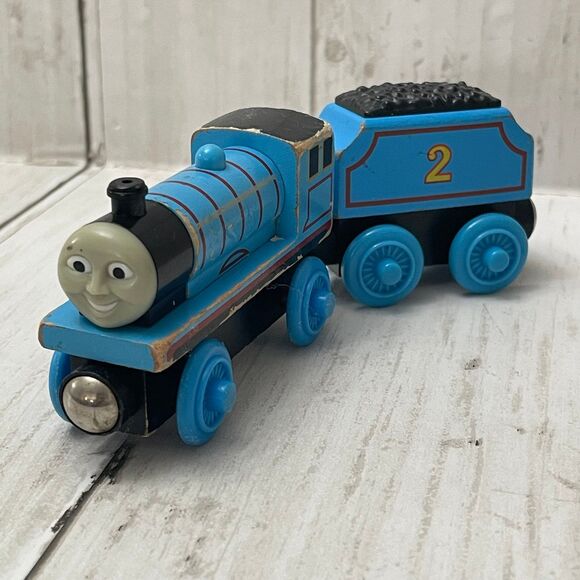 Thomas & Friends | Toys | Edward Tender Blue 2 Thomas Friends Wooden ...